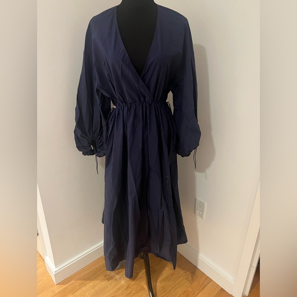 Zara | Dresses | Zara Deep Blue Long Sleeve Dress | Poshmark